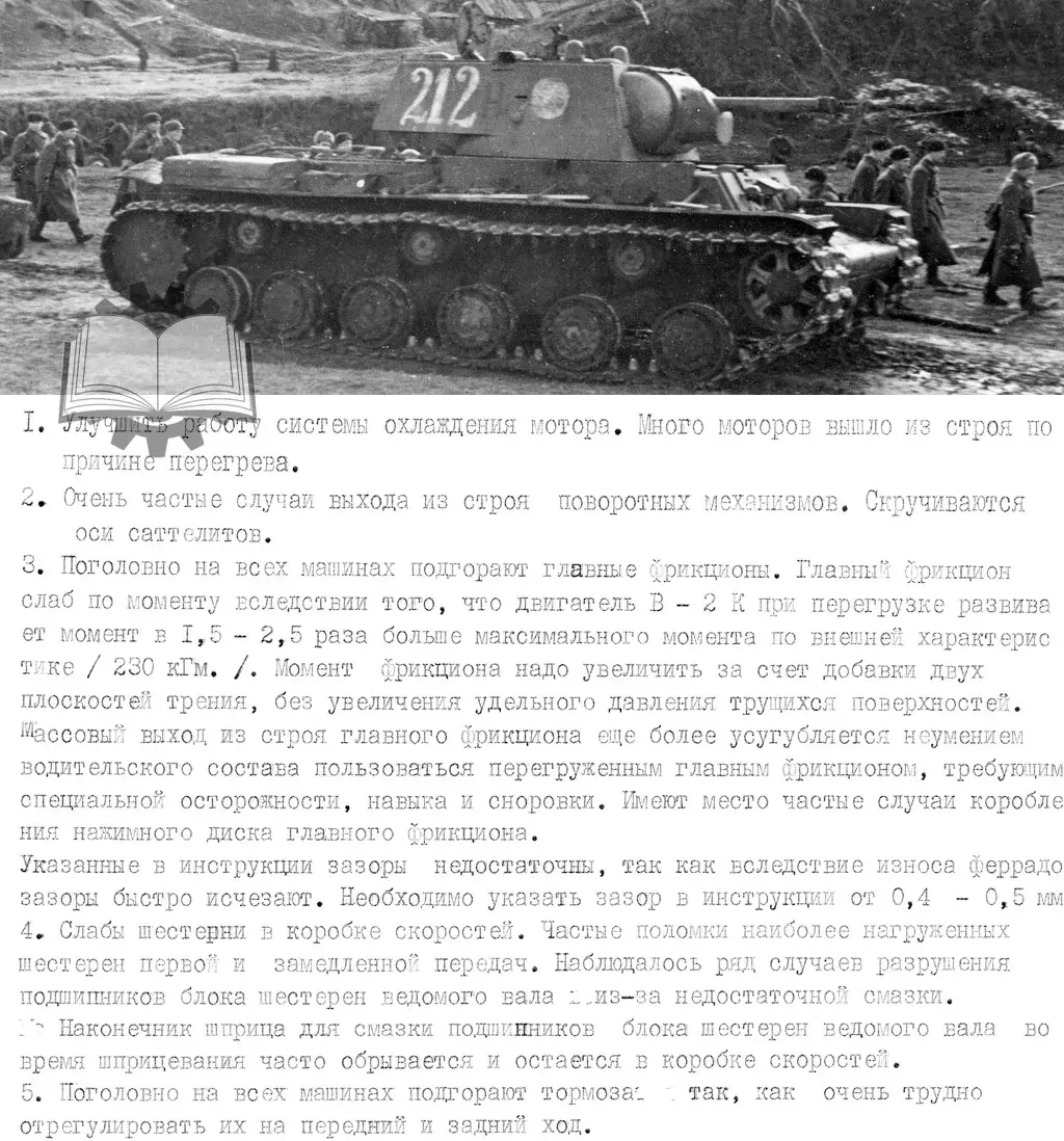 Η κατάσταση με το KV-1 από τα μέσα Αυγούστου 1941. Αυτή ήταν η τιμή της θωράκισης και της συνολικής συμφόρησης