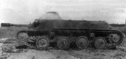 ACSU-57 №1. Kendaraan lapis baja dari OKB Yakovlev. Ketika Pies Bake Shoemaker ... USSR. 1948.