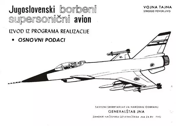 Jet Supersonic Multi-Purpose Aircraft NA - Novi Avion (Yugoslavia)