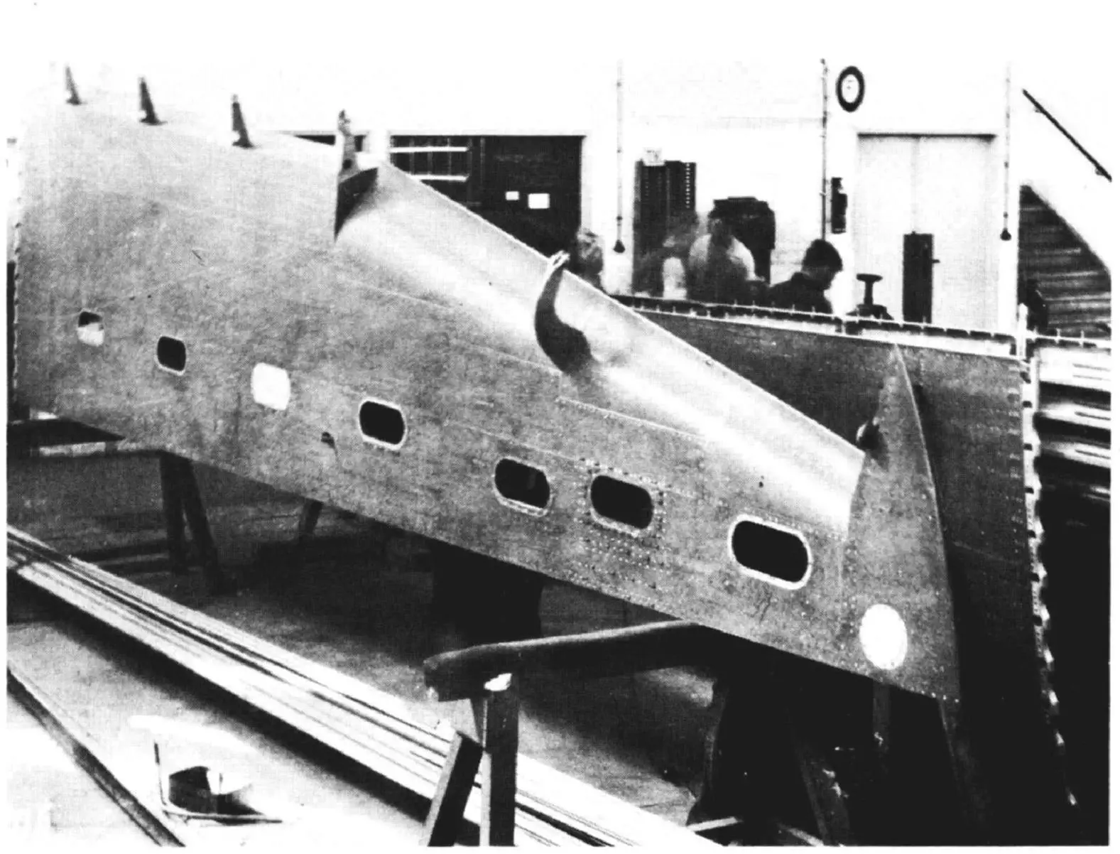 Zkušení víceúčelové letadlo Henschel HS 124. Německo