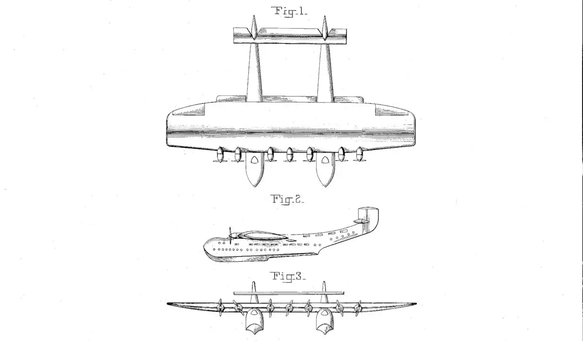 Oceanplane. Proiekzioa. Argazkia: 1939ko USD114122s zk.