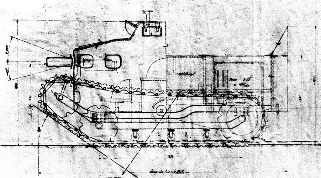 Kleiner Sturmwagen, Krupp's yekutanga kuedza kugadzira mwenje tangi