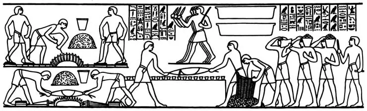 Odlewanie brązu w starożytnym Egipcie około 1450 rpne NS.