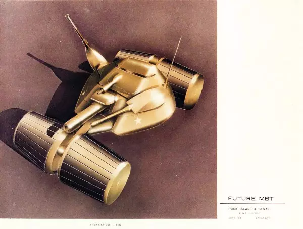 El concepte del tanc està completament en l'esperit de la fantasia del segle atòmic
