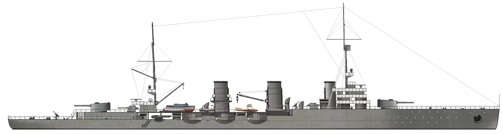 Номхон далайд зориулсан том крейсерүүдийн төсөл. 2 -р хэвлэл, нэмэлт))