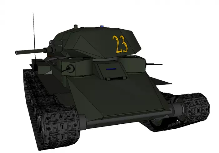 Gemaak in die USSR. Vergete alternatief. Tenk t-29