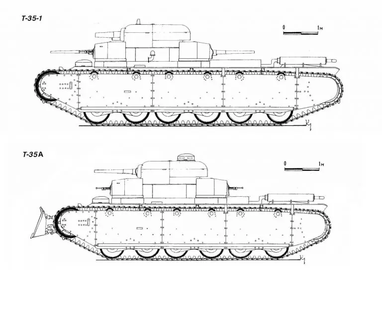 Pes pesat en tanc lleuger o alternatiu T-35A