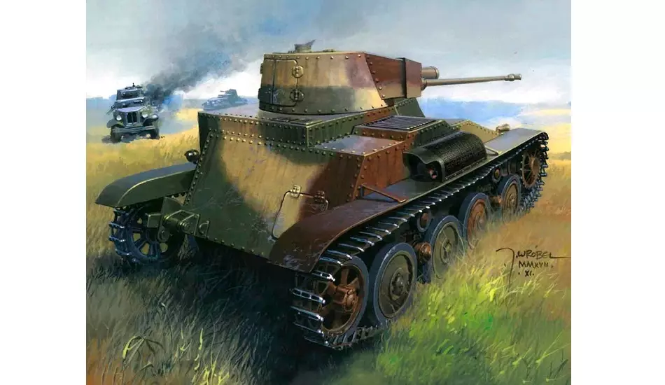 할 시간이 없었던 폴란드 탱크