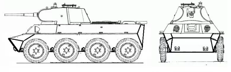 Алтернативна самоходна артиљеријска инсталација ЗИС-37 дол.1941. СССР