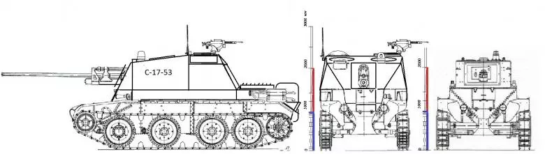 Алтернативна самоходна артиљеријска инсталација ЗИС-37 дол.1941. СССР