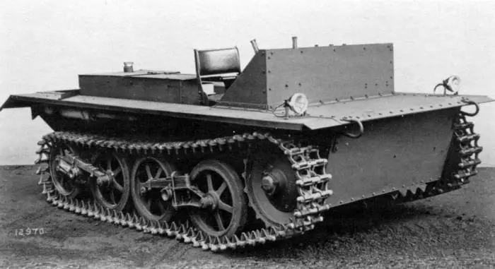 VAE 393 Tractor verworven in de herfst van 1931. Tests van deze auto bevestigden opnieuw dat het schema van de Engelse machine optimaal is voor het ontwerp van de Duitse tanks van de nieuwe generatie - de eerstgeborene van Banzerwaff | Militaire historische portal Warspot.ru