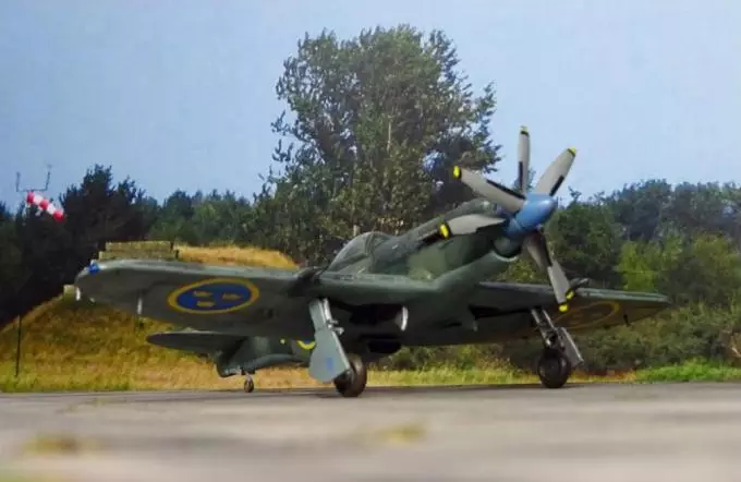 Combatientes alternativos SAAB J 27. Suecia