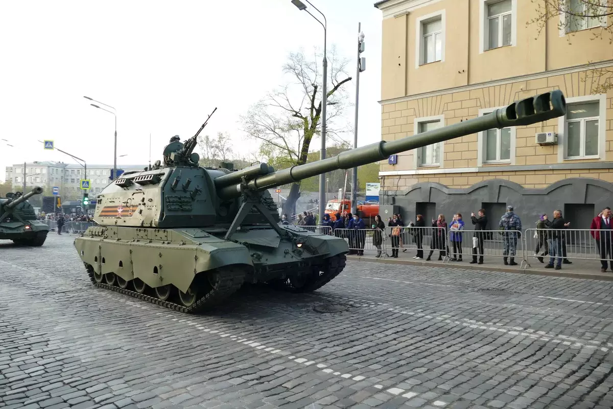 Self-propelled artillery installation 2c19m2 msta-s