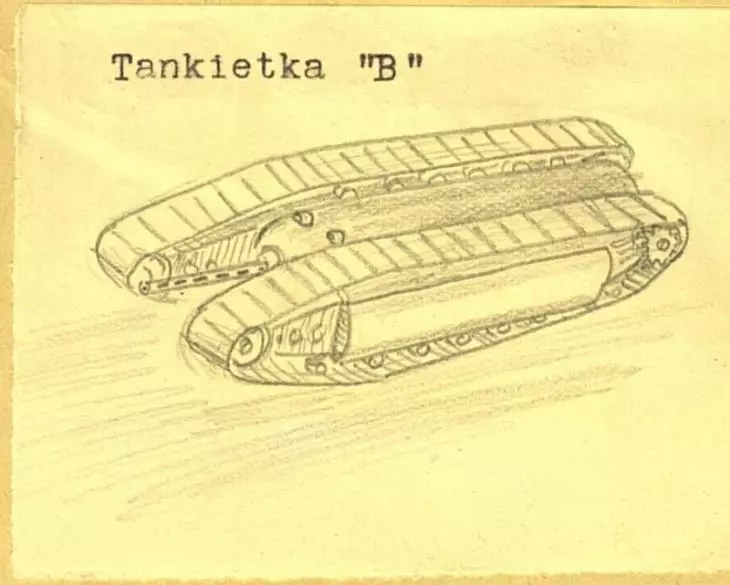 پولینڈ کے سائنس فکشن مصنف سٹینسلاو لیم کے ٹینک ڈیزائن۔