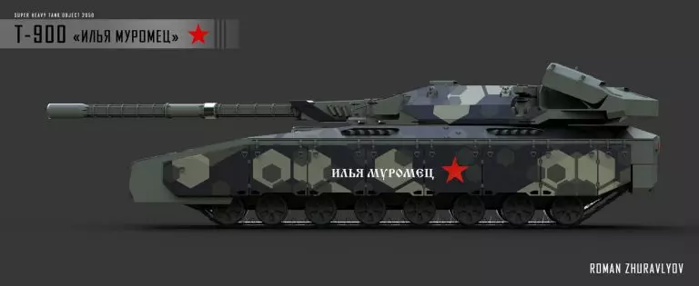 Dị ebube Armatas. Russian OBT nke ọdịnihu T-900 