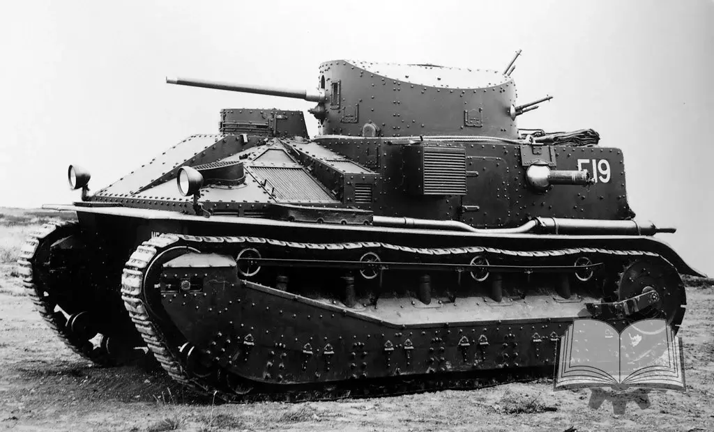 3-pond (47-mm) OQF 3-PDR MK.II-pistool, die op middellange tank MK.II stond, werd lange tijd een oriëntatiepunt van het oogpunt van de dikte van het lichte anti-pariëtale pantser. Maar niet voor de Fransen