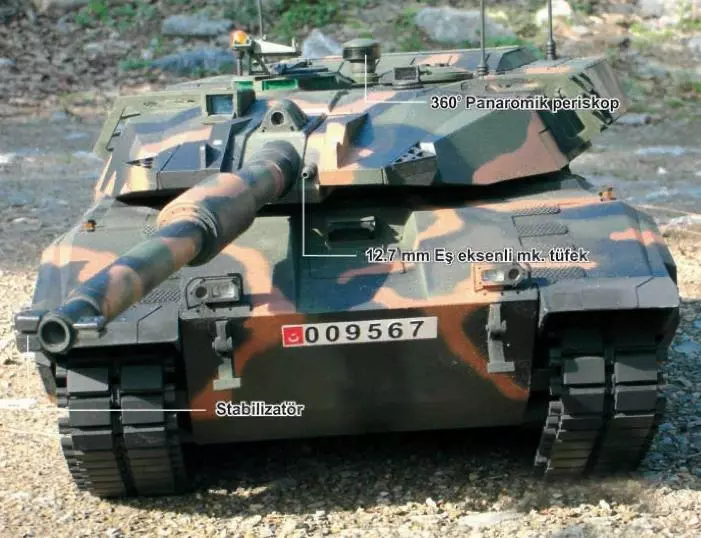 Перспектыўны асноўнай баявой танк Алтай. Турцыя