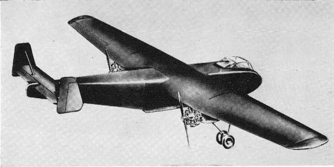 Miles M.32 flyramme / motorgliderprosjekt. Storbritannia