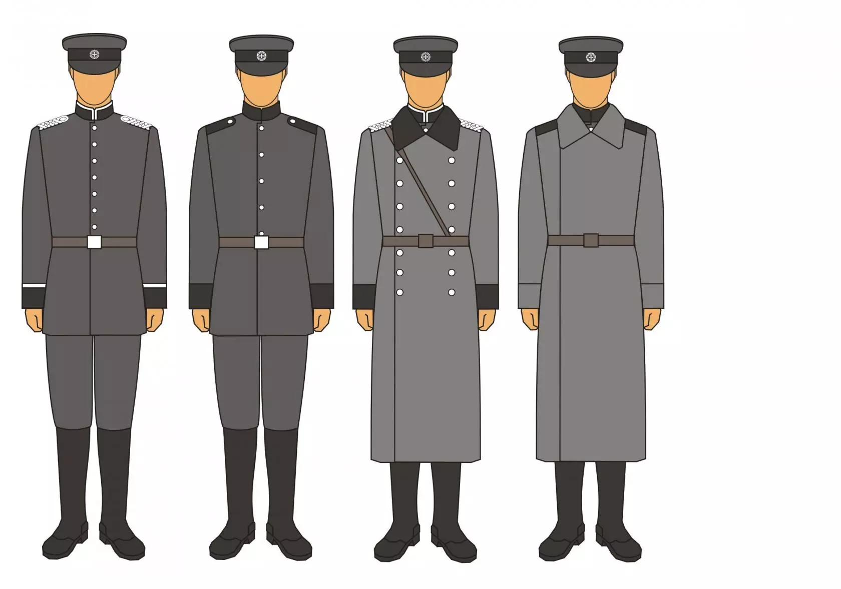 Uniforms na ihe ịrịba ama nke ọdịiche nke Georgia na MGK (ụdị ọhụụ)