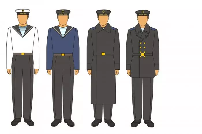 Uniforms na ihe ịrịba ama nke ọdịiche nke Georgia na MGK (ụdị ọhụụ)