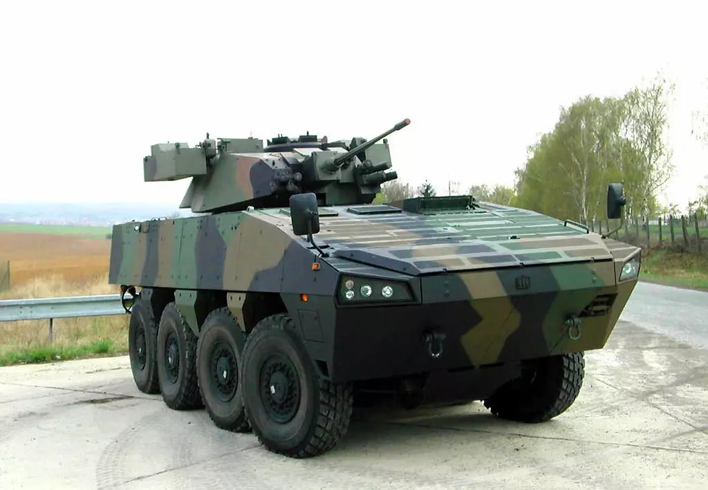 Patria AMV BMP ვერსიაში Oto Melara HITFIST კოშკით