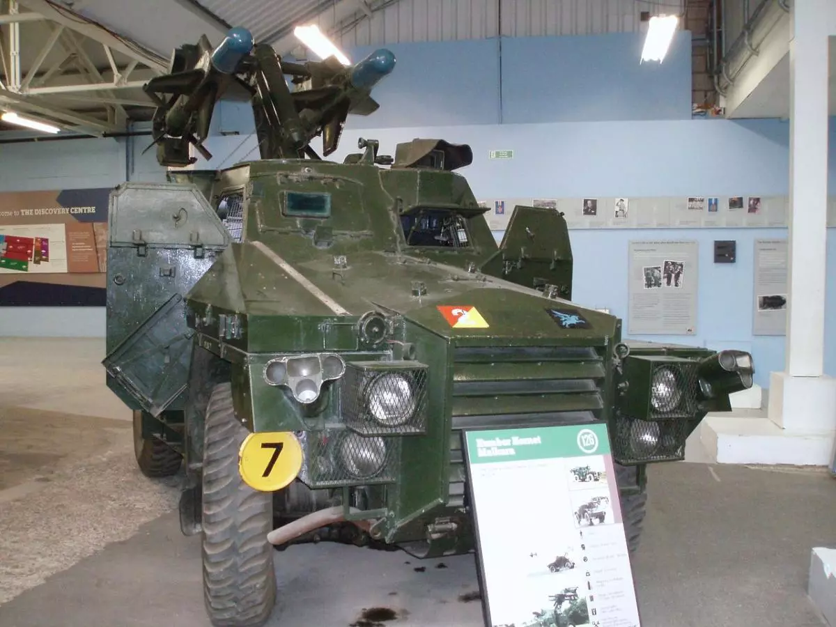 ATGM FV1620 Humber Hornet; tankové múzeum, Bovington