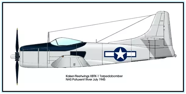 Досвідчений палубний бомбардувальник Kaiser-Fleetwings XBTK. США