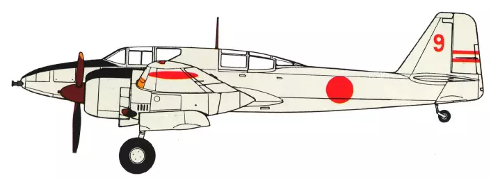 Hard Fighter-Attack Aircraft Kawasaki Ki-102.