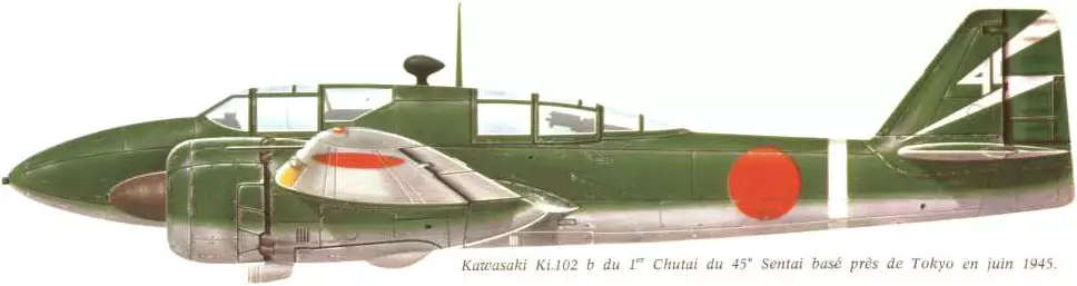 Hard Fighter-Attack Aircraft Kawasaki Ki-102.