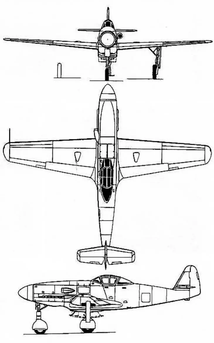 Olileanya Willie Messerschmitt emezughị. Fighter Messerschmitt Me 309