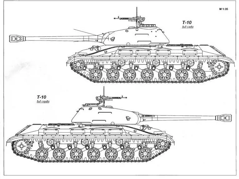 Agyr tank T-10 (IS-10). SSSR