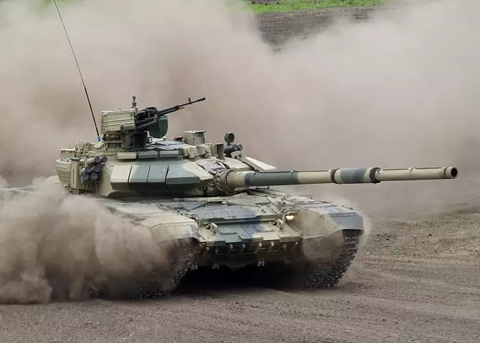 Den Haaptkampf Tank vu Russland ass den T-90.