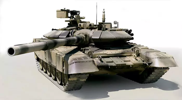 Главниот борбен тенк на Русија е Т-90.