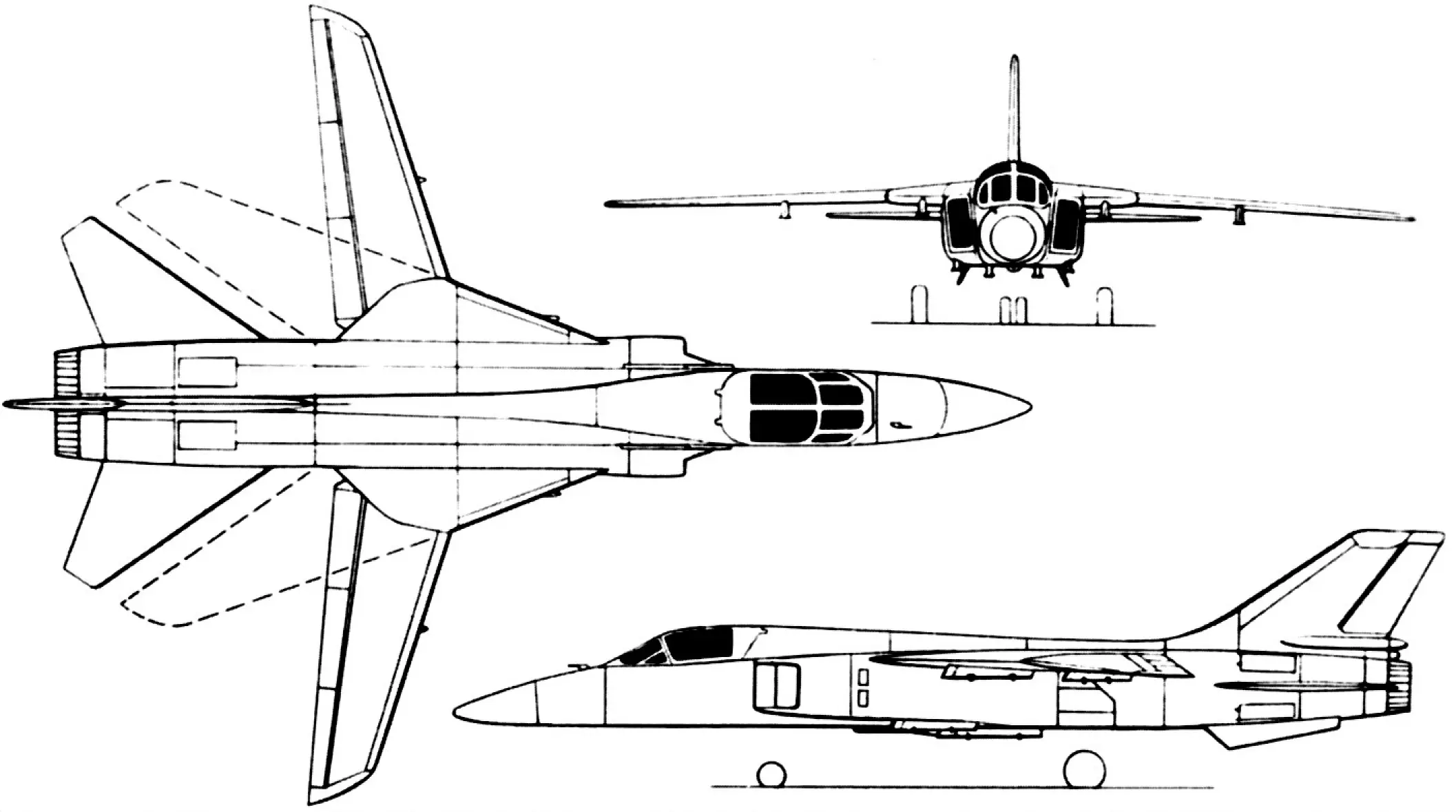 Schema vun all-Weather Shock Fligere fir Isolatioun vum Kampfberäich Sukhoi su-24 Fanger