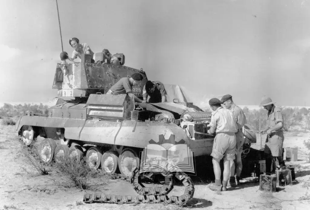 Canisters ing Cruiser Tank MK.I, 1940. Ing wektu kasebut, digunakake kanggo transportasi banyu, lan kanggo transportasi bahan bakar