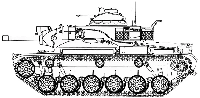 Tank M60A2. USA. Pwototip tank ideyal la pou konba iben.