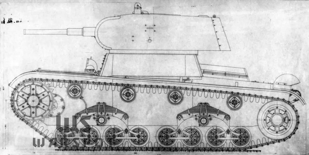 Првата верзија на СП-126-создадена е со максимална употреба на искуството за работа на Т-26-5