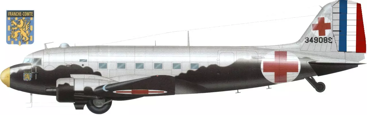 Luftfart i verden av alternativ Frankrike (MFG). Utlendinger: Douglas DC.3