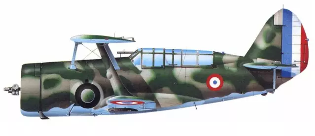 الطيران في عالم فرنسا البديل (مبدعين). الأجانب: كورتيس SBC-4 Helldiver