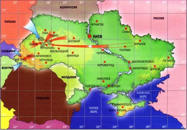 Ukrayna topraklarında olası savaş senaryoları.