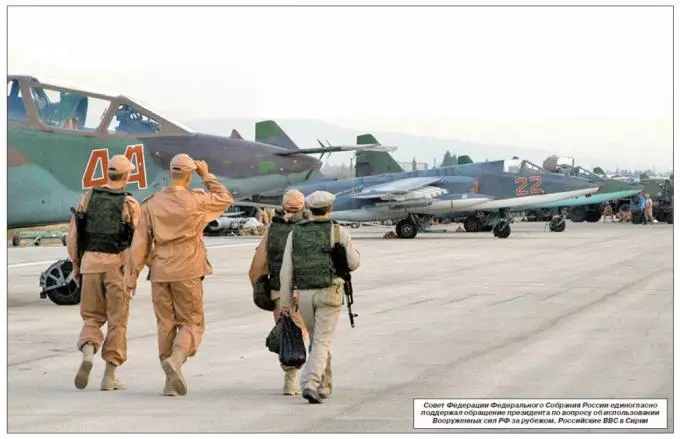 Martial bruk av SU-25 angrep fly i Syria