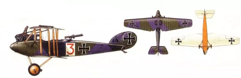 một trong số ít máy bay chiến đấu đa năng AGO C-IV hoạt động ở mặt trận phía Tây. Hình dưới đây cho thấy chiếc máy bay hoạt động vào đầu năm 1917 như một phần của phi đội dã chiến 284A. Mặt trên và mặt bên được sơn các sọc màu xanh lá cây đậm và tím, bề mặt dưới của cánh và đuôi ngang được sơn màu xám khoan. Các thanh chống và mặt dưới của thân máy bay được sơn màu vàng