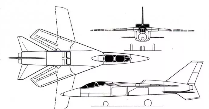 Yak-38 mu kidage cyangwa umushinga w'indege ya Avs (Adval V / Stol). Ubudage-Amerika