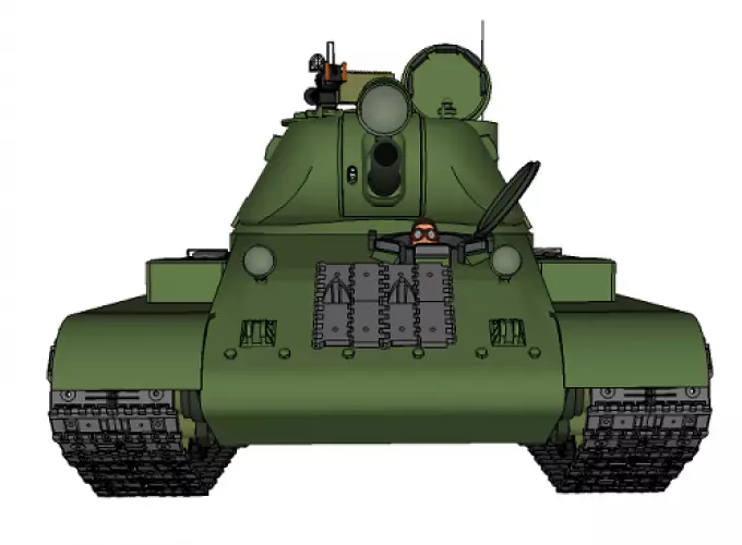 Li Yekîtiya Sovyetê hatî çêkirin. Tank T-32
