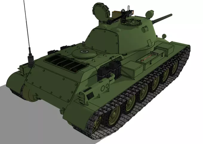 在蘇聯製造。坦克T-32