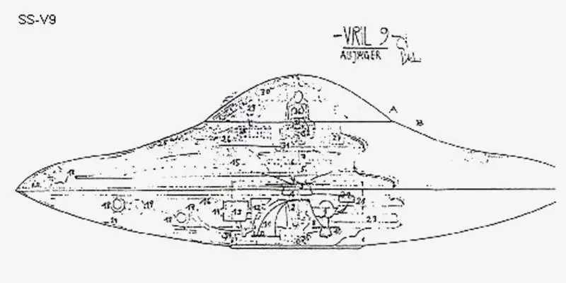 Fighter Diselet Nacrt pomoću skalarnog oružja Vril 9