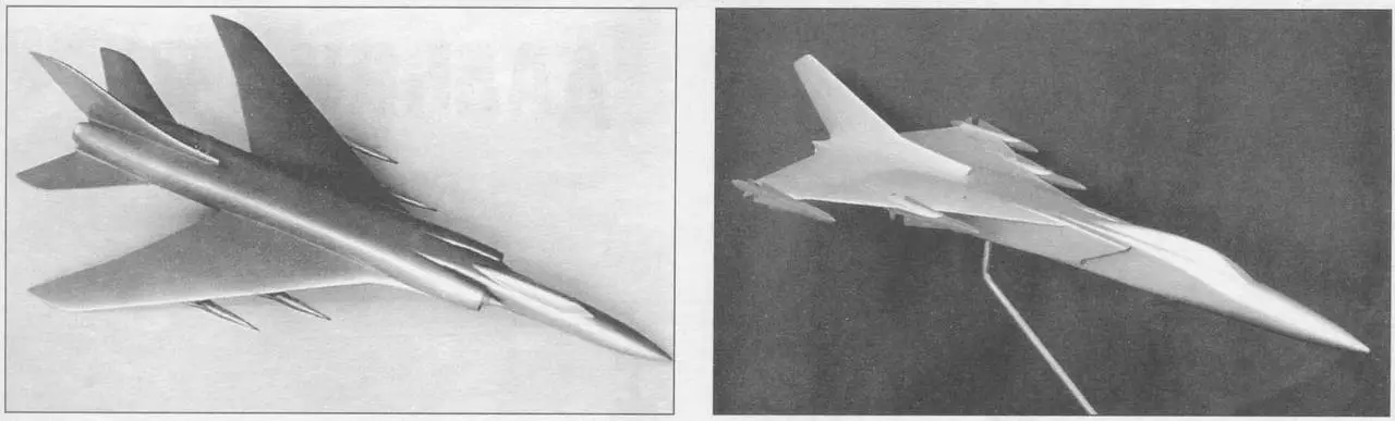 Modelle von Varianten des Tu-138-Projekts