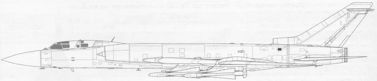 Abfangjäger Tu-128M mit Radiosender R-846