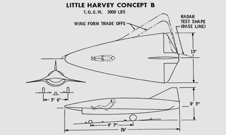 Draft high-speed Lockheed Little Harvey aircraft, option in