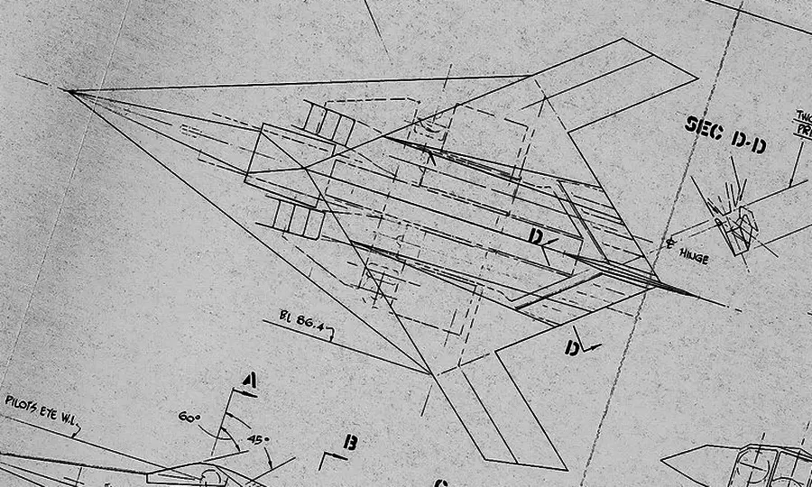 Una de les etapes del desenvolupament del projecte d'un avió de Lockheed XST d'unobistant